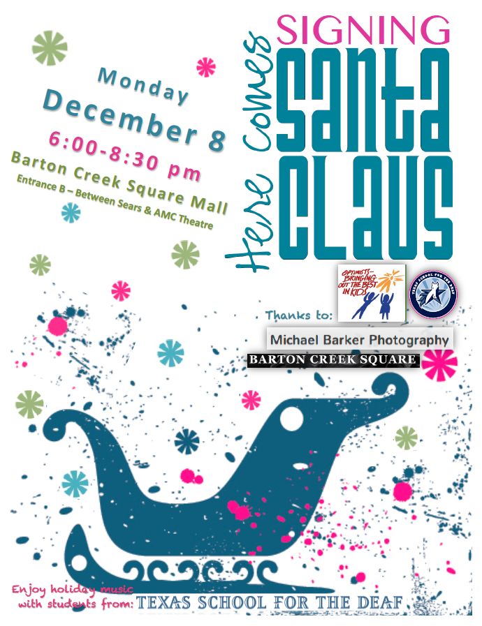 Signing Santa Comes to Austin 12/8/14 – Deaf Network of Texas