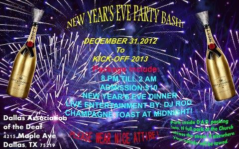 Dallas Deaf Club: NYE Party 12/31/12 – Deaf Network of Texas