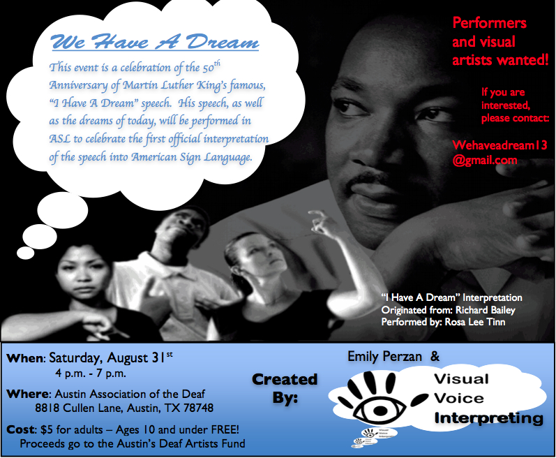 We Have a Dream Event with Richard Bailey & Rosa Lee Timm – Austin ...