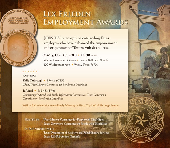 Lex Frieden Employment Awards Tickets Available – Waco – Deaf Network ...