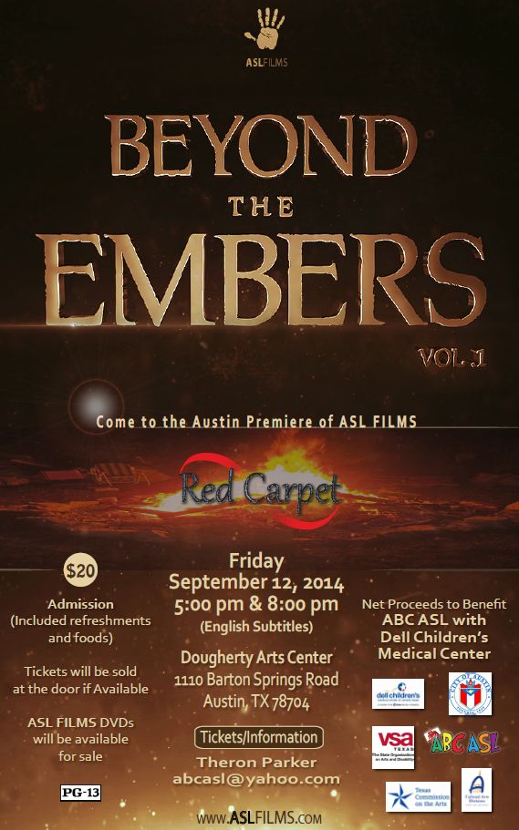 UPDATED: Red Carpet: ASL Film features Beyond the Embers Vol. 1 9/12/14 ...