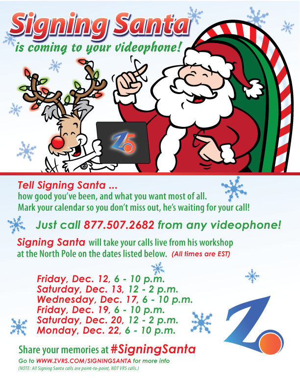 ZVRS Signing Santa 2014 on Videophone! – Deaf Network of Texas