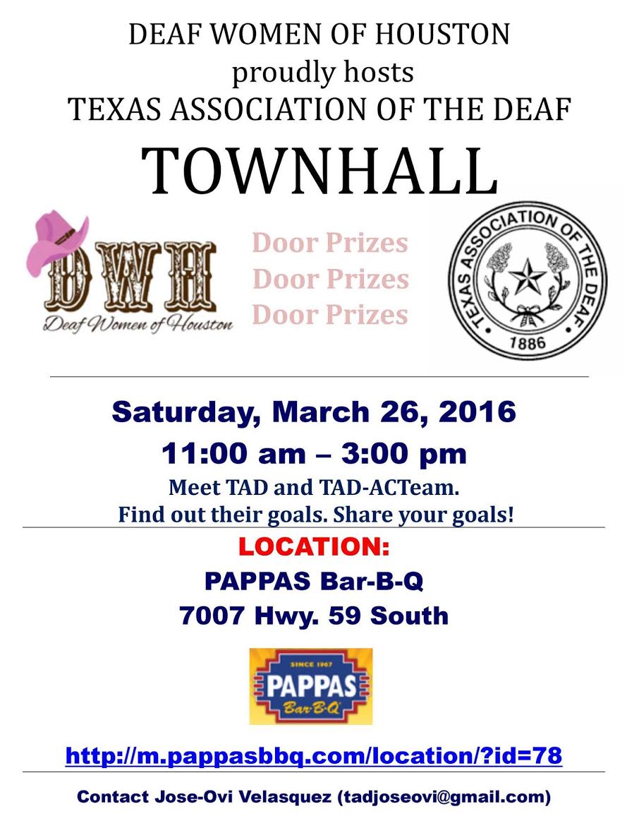 UPDATED: Deaf Houston Town Hall 3/26/16 – Deaf Network of Texas