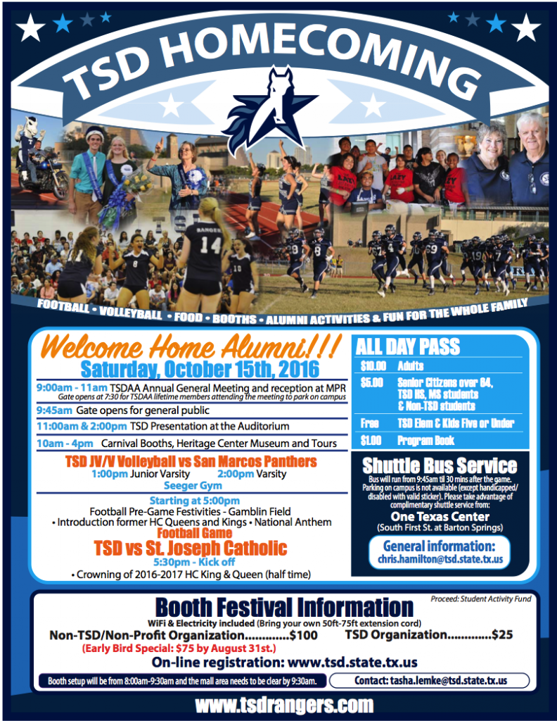 TSD HOMECOMING 2016 – Deaf Network of Texas