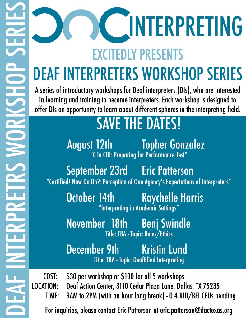 Deaf Interpreters Workshop Series Workshop 2017 – DFW – Deaf Network of ...