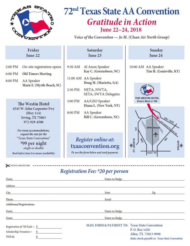 INTERPRETER PROVIDED: 72nd Texas AA State Convention – DFW 6/23/18 ...