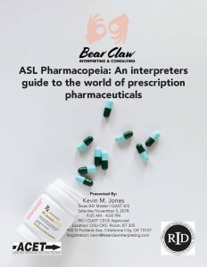 ASL Pharmacopeia: An interpreters guide to the world of prescription ...