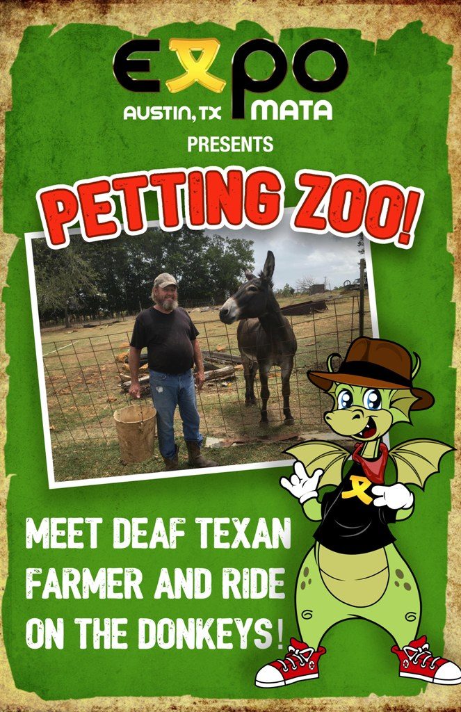 MATA Expo: Petting Zoo – Austin 9/15/18 – Deaf Network of Texas