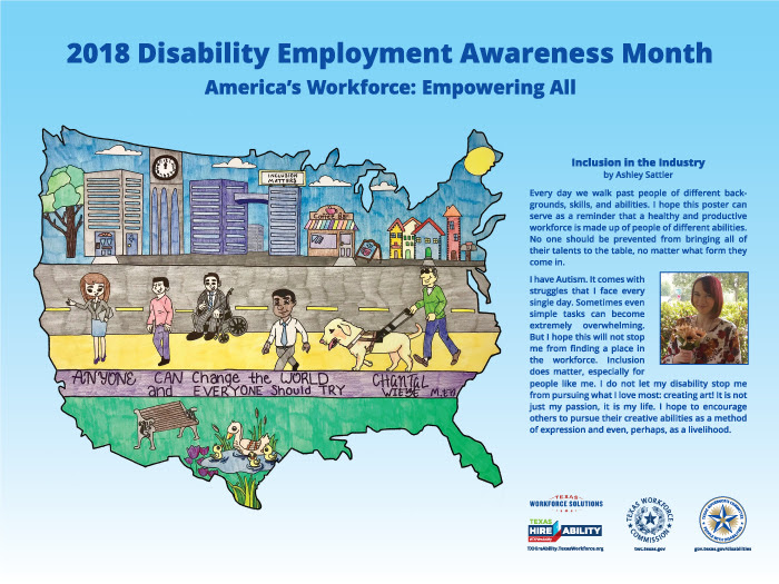 Disability Employment Awareness Month Poster Artist 2018 – Deaf Network ...