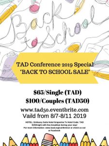 TAD Conference – Back to School Sale Deal – Deaf Network of Texas