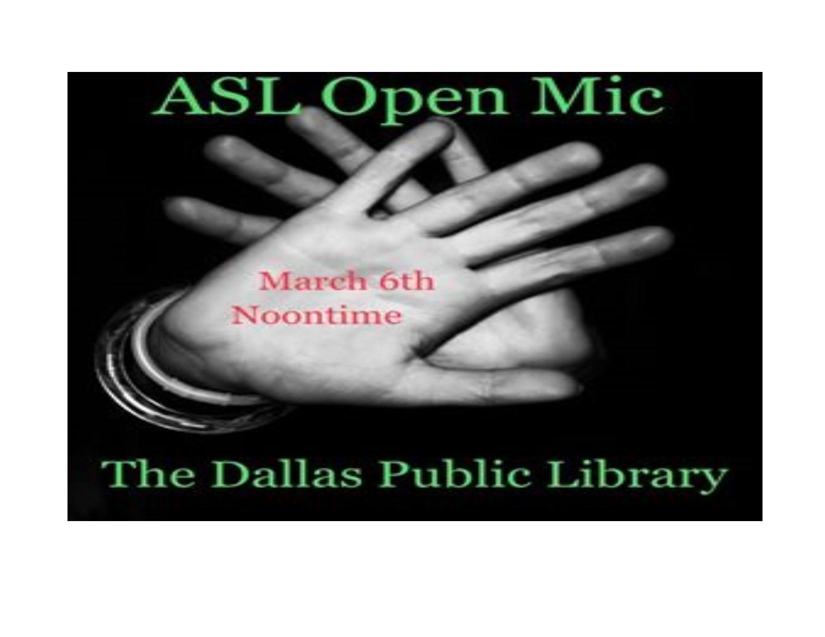 Women of the World Poetry Slams: ASL Cabaret showcase 3/6/20 – DFW ...