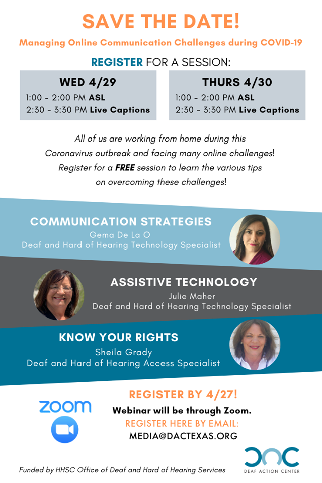 Managing Online Communication Challenges during COVID-19 – Deaf Network ...