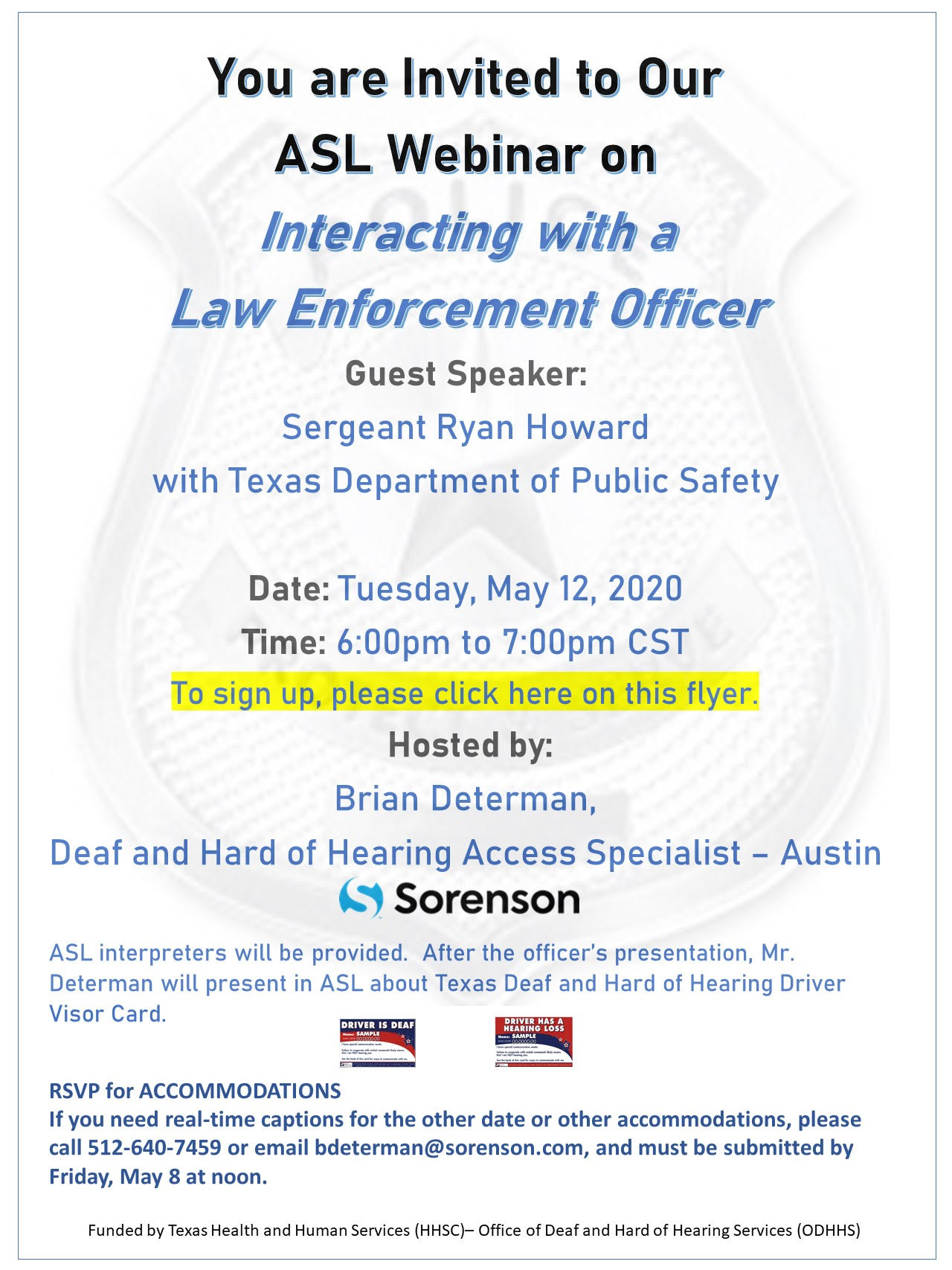 ASL Webinar on Interacting with a Law Enforcement Officer 5/12/20 ...