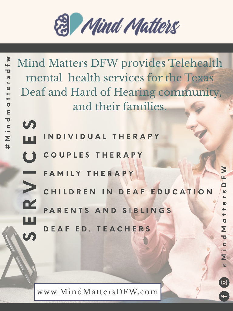 Mental Health Services- Mind Matters Texas – Deaf Network of Texas