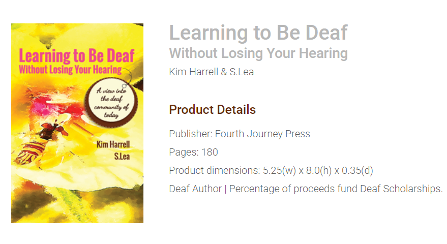 Great Holiday Gift for Family or Friends: Learning to Be Deaf Book ...