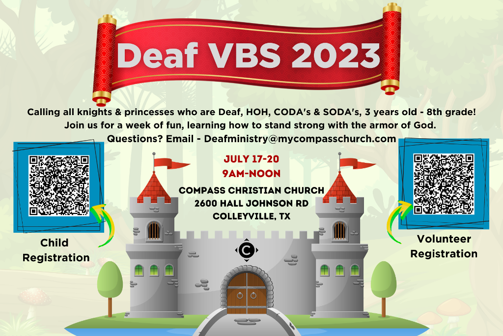 Spring Deaf Social April 16th & Deaf VBS Summer 2023 – DFW – Deaf ...
