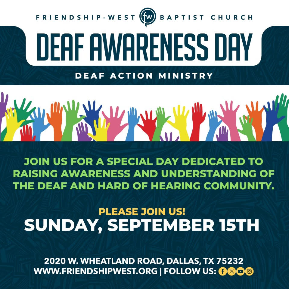 Deaf Awareness Day 9/15/2024 – DFW – Deaf Network of Texas