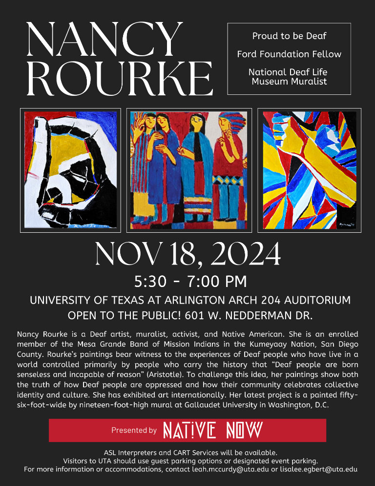 Deaf Native Artist presents a UTA: Open to the Public – DFW – Deaf ...
